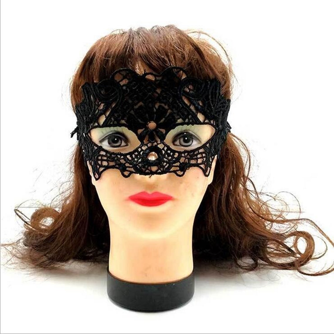 Fancy Lace Mask, Cosplay Mask, Crochet Masquerade Lace Mask, Festival ...