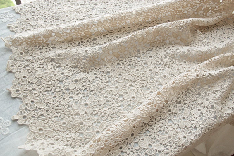 Cotton lace fabric for sale store
