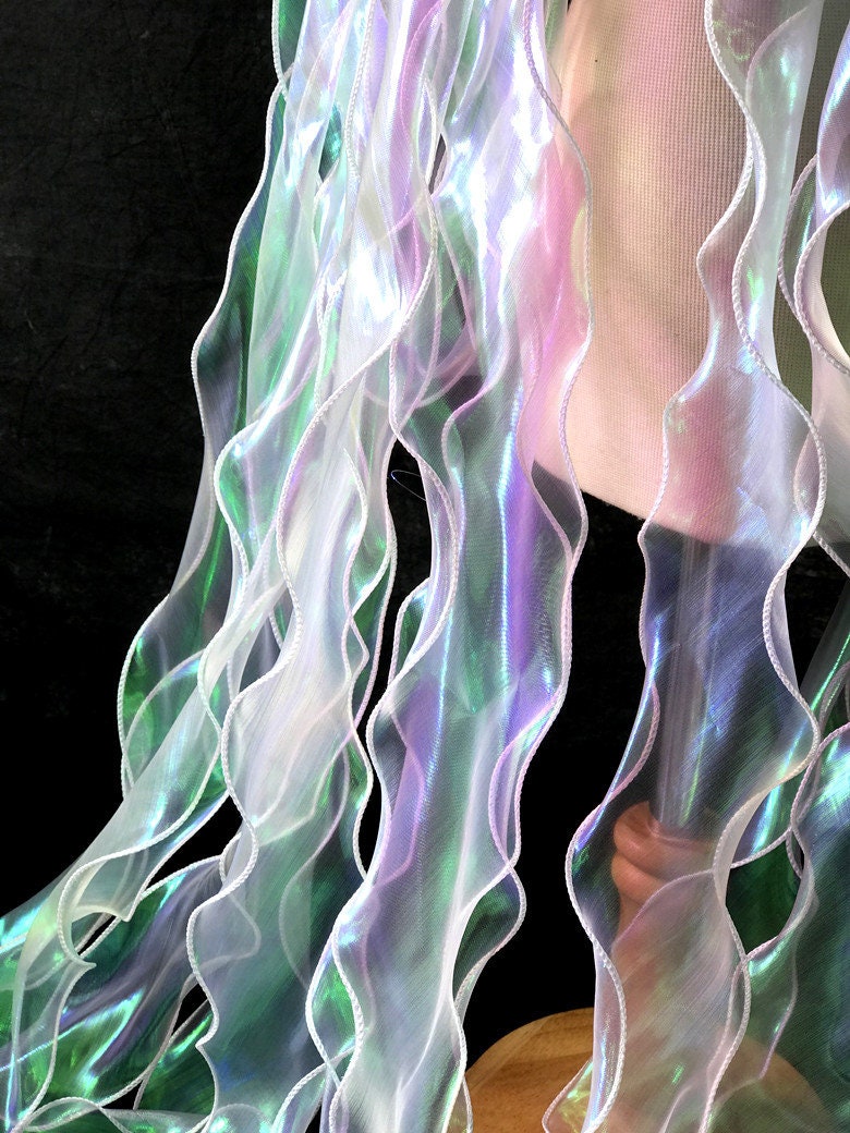 Gradient Illusion Ruffled Lace Trims in Colorful With Wave - Etsy