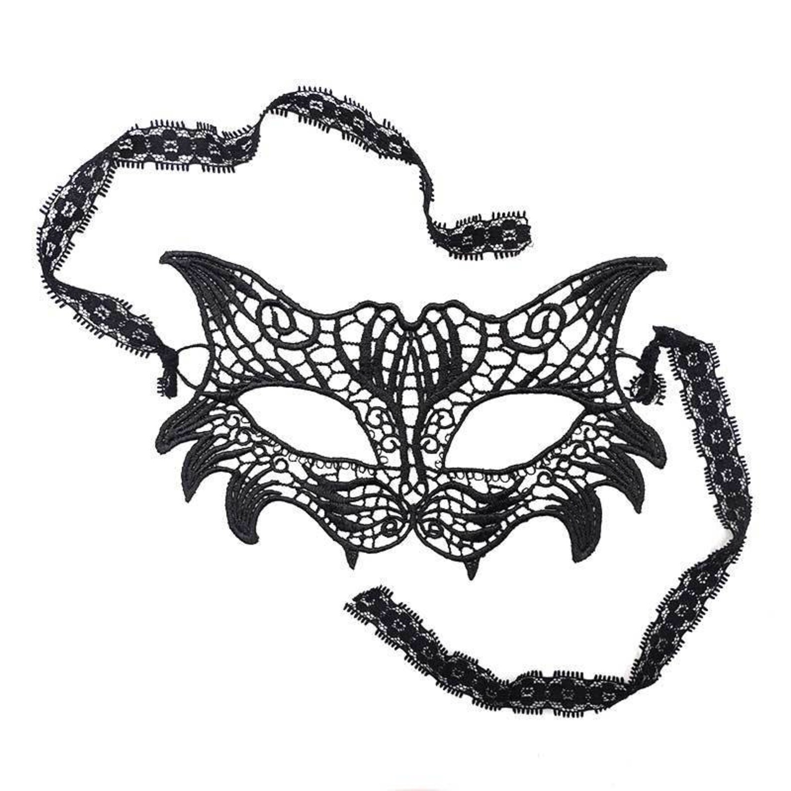 1 Piece Masquerade Mask off White Black Lace Mask Soft Lace Eye Mask ...