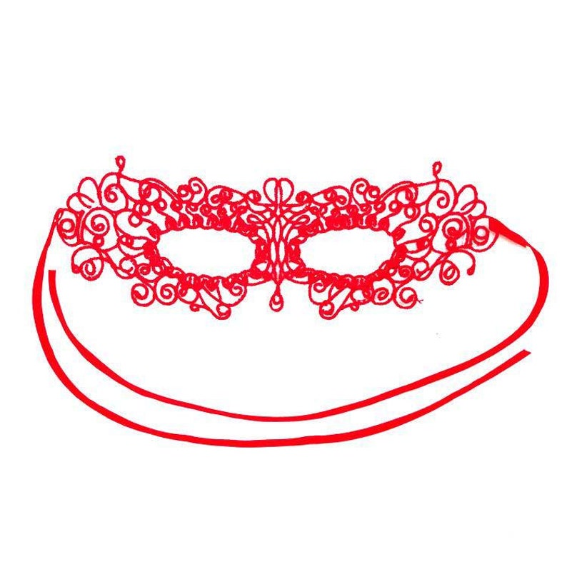 Red Masks, Lace Mask, Hollow Masquerade Ball Mask, Black Masks, Ladies ...