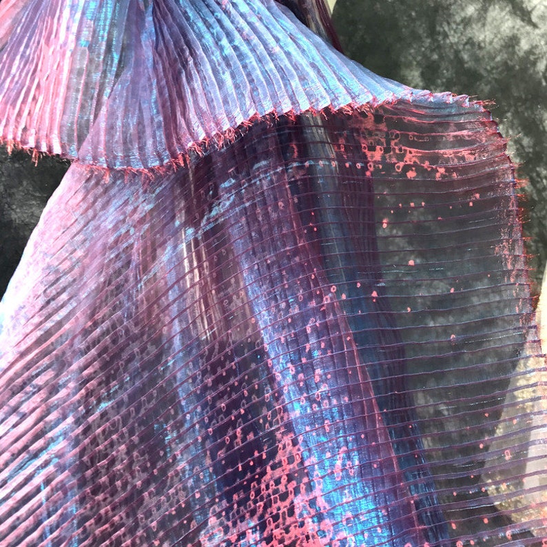 Gradient Ruffled Lace Fabric Pleated Lace Fabric Organza - Etsy