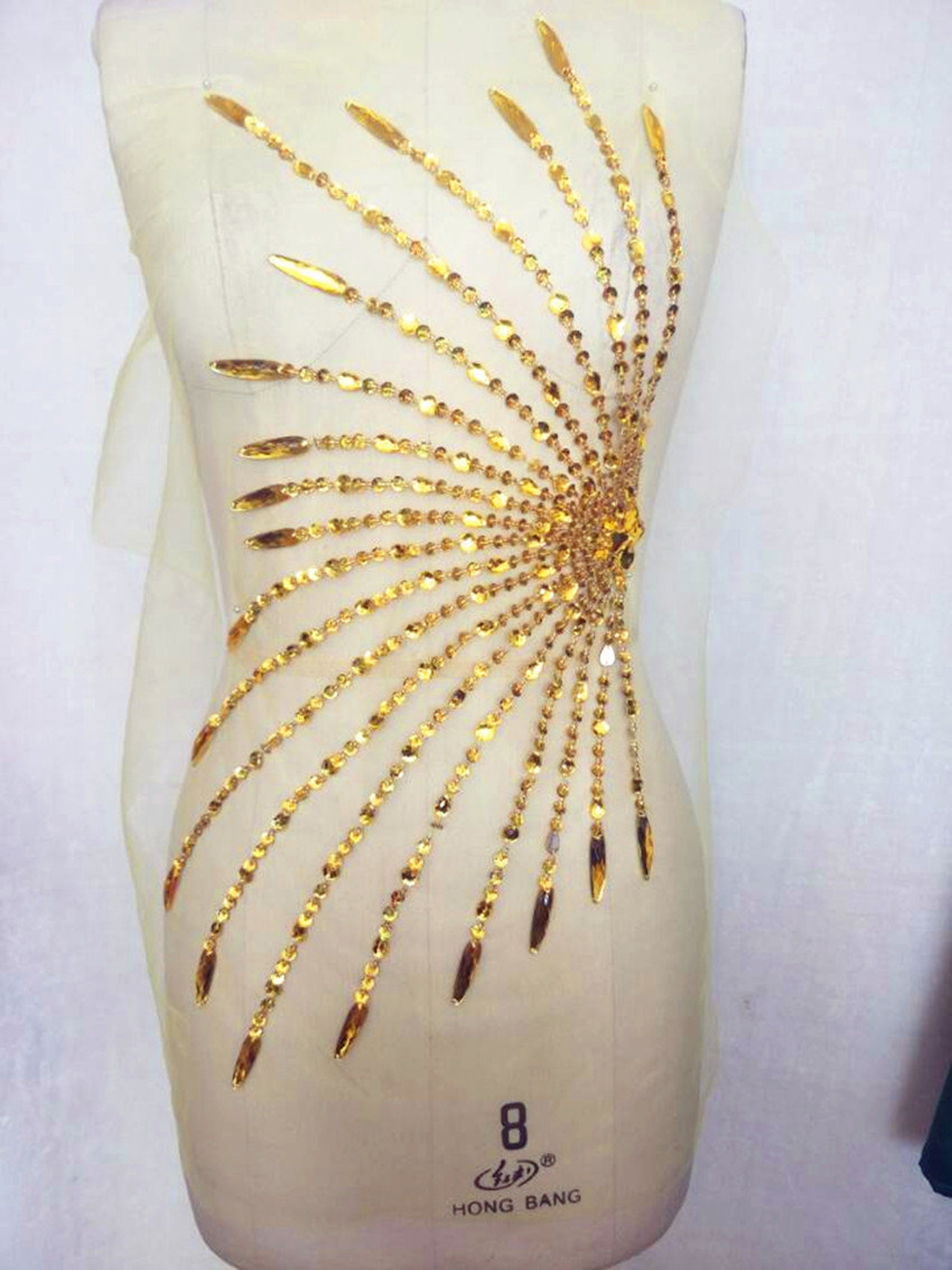 6 Colors Sew on Beads Rhinstones Sequins Royal Blue/yellow/purple/white ...