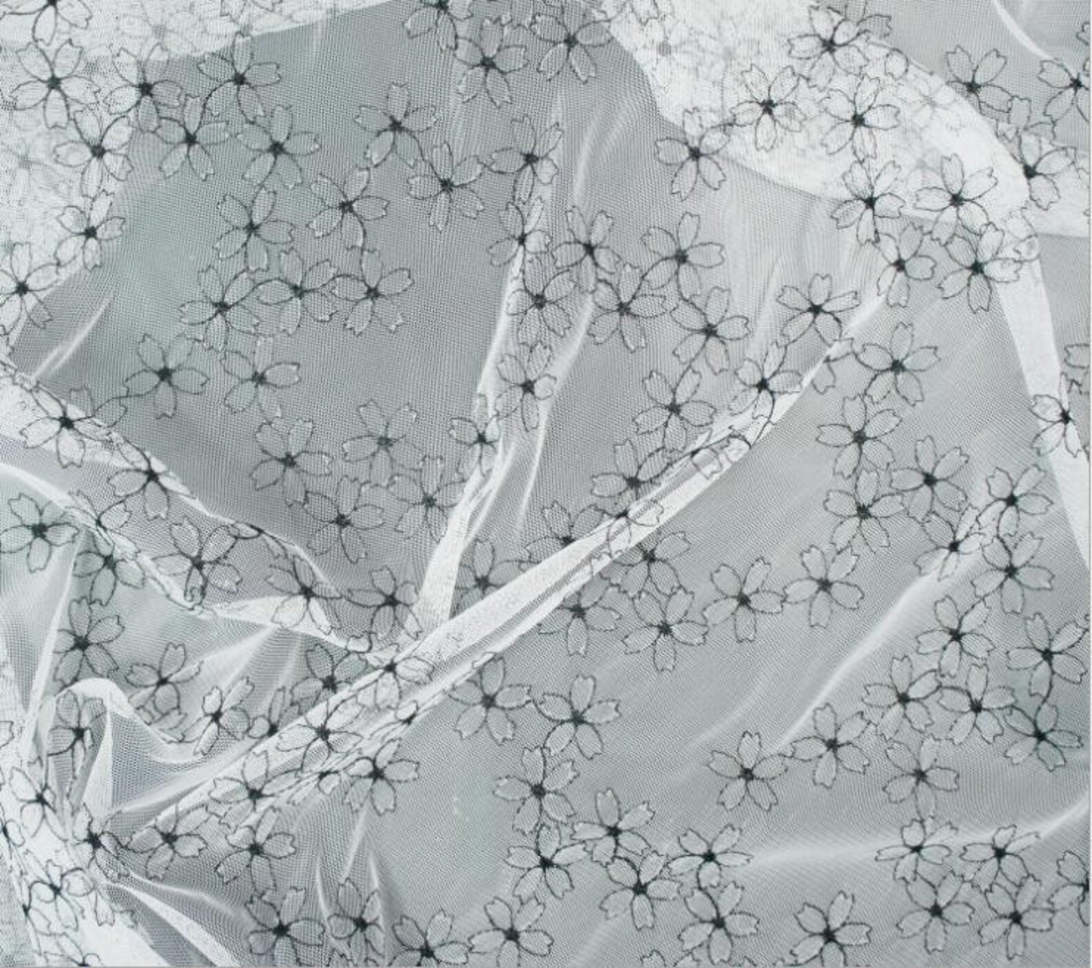 Beautiful Flower Embroidered Soft Tulle Fabric for Party - Etsy