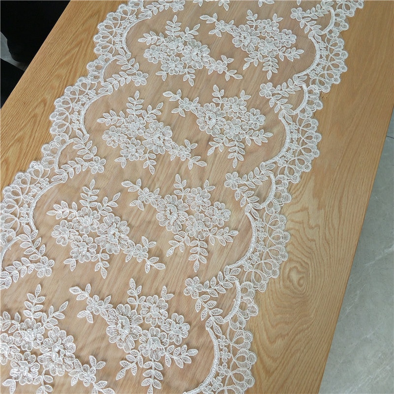 2020 New Arrival Alencon Lace Trim Sell by Yard Scalloped | Etsy