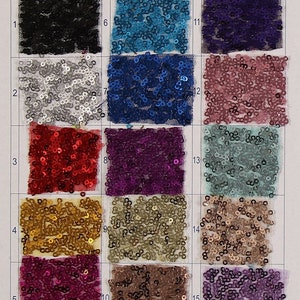 19 Colors Sequin Fabric, Sparkler Sequins Fabric, Full Sequined Mesh ...