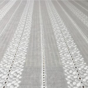 Elegant Cotton Lace Fabric Ladder Embroidered Bridal Lace Fabric for ...