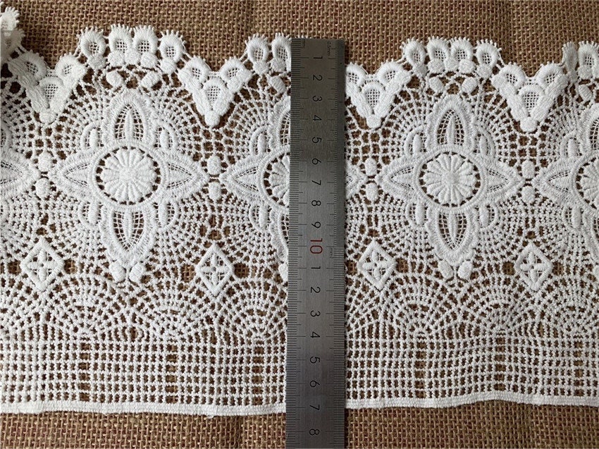 Super Wide Cotton Lace Trim Retro off White Crochet Lace | Etsy
