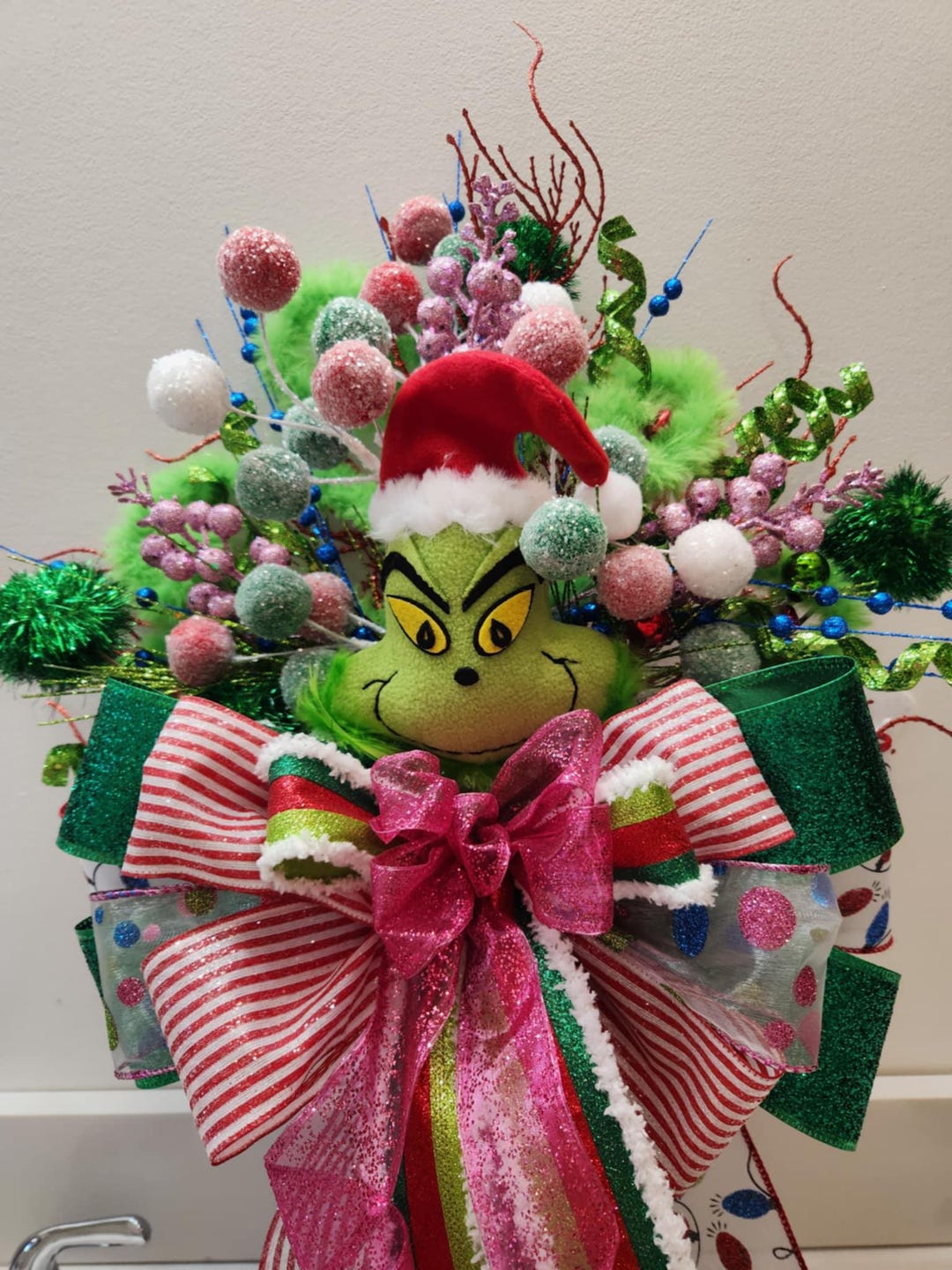 Green Monster Tree Topper, Elf Tree Topper, Christmas Tree Topper ...