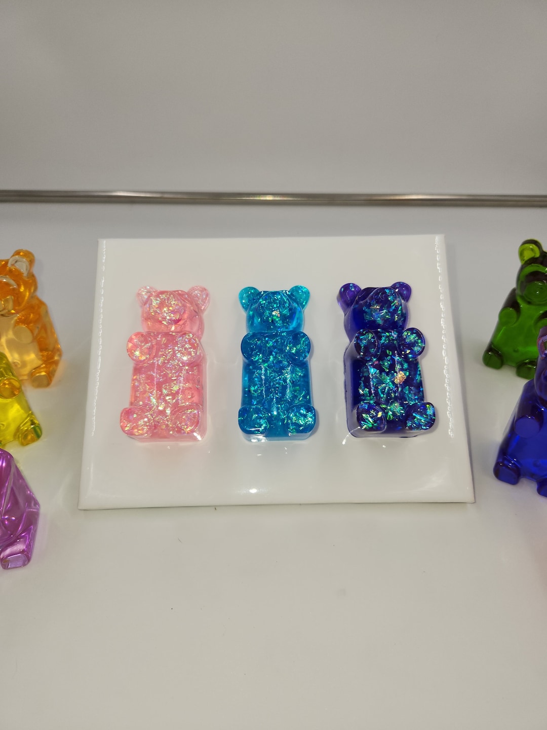Gummy Bear Wall Decor- Pop Art Rainbow 3D, Resin Gummy Bear, Wall Decor ...