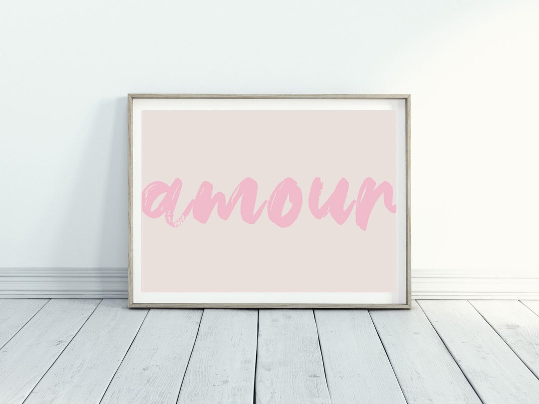 Amour Poster Print. Digital Download. French Amour Poster Print. French ...