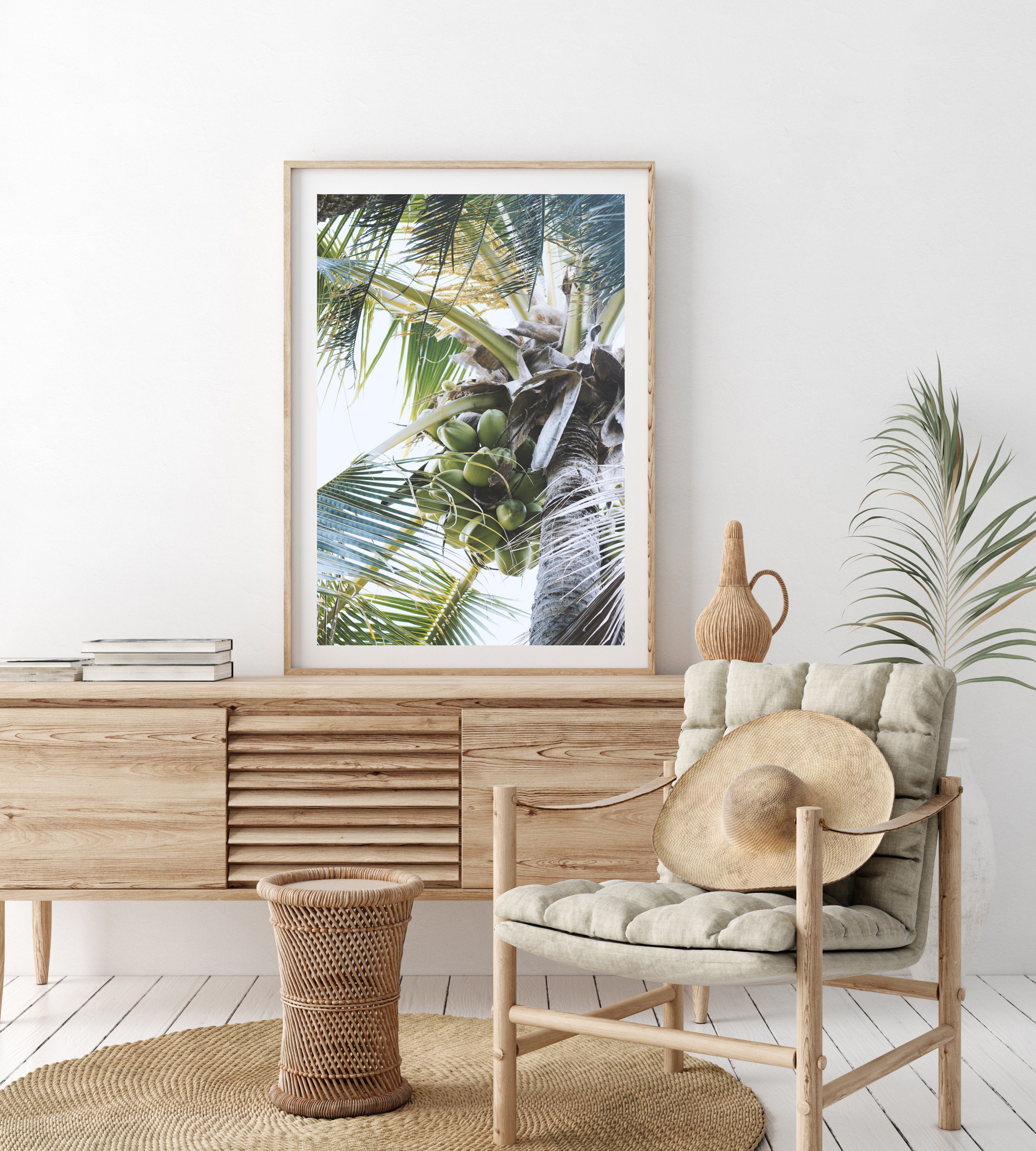 Coconut Tree Print, Digital Download, Coastal Photography Palm Tree ...