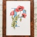 P is for Poppy Flower Letter Print. A Blue or Pink Letter P - Etsy UK