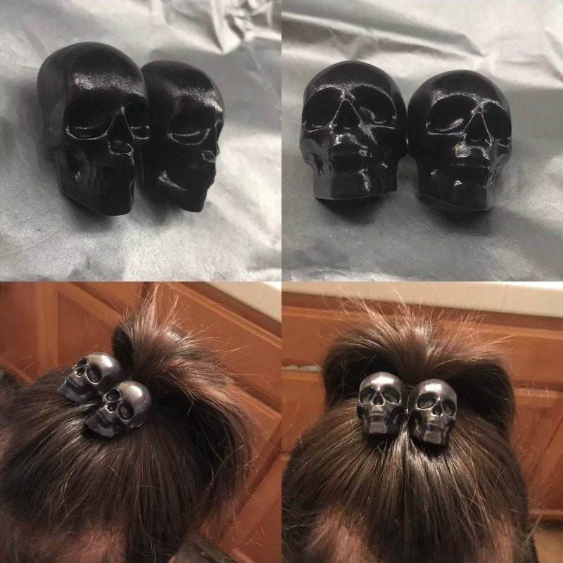 Skull Hair Clips - Etsy