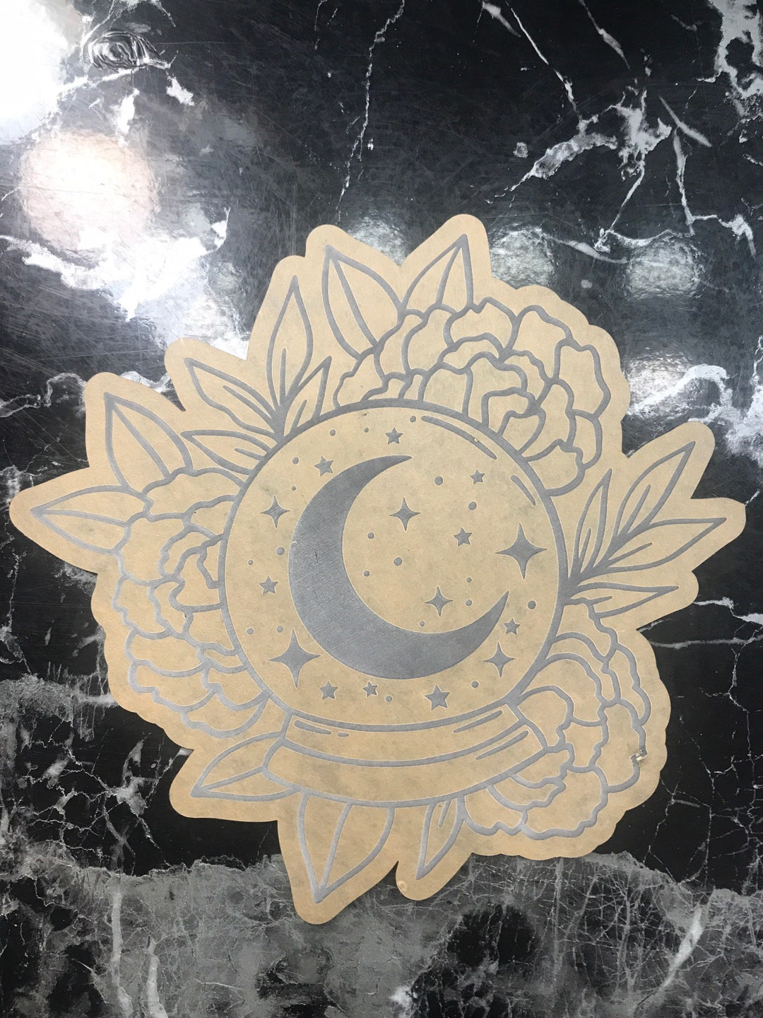 7 Inch Crystal Ball Moon With Flowers Silicone Mold for Resin Making - Etsy