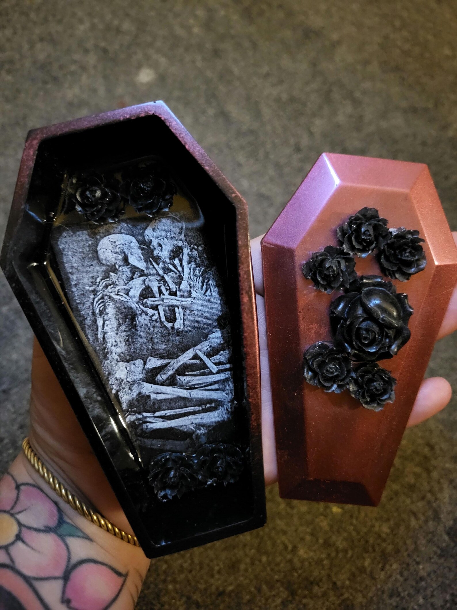 Resin Coffin Lovers Trinket Box - Etsy