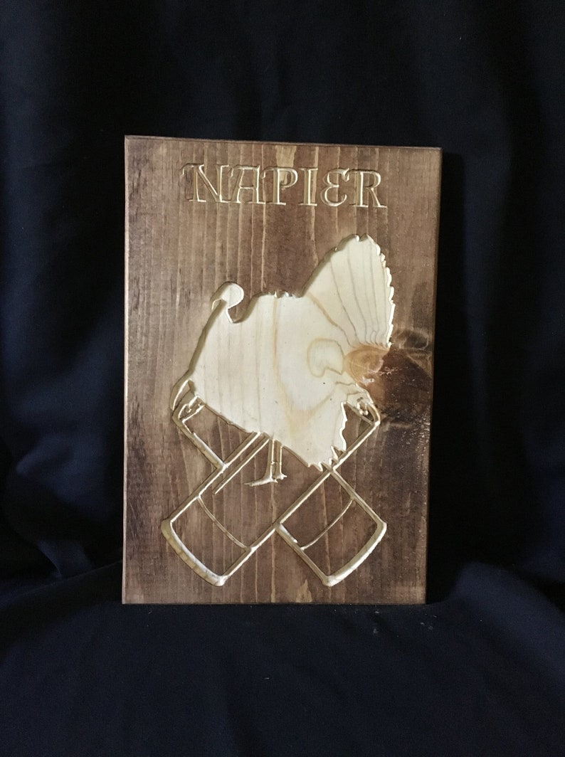 Custom Personalized Wood Engraved Deer Hunting Turkey Fishing Plaque ...