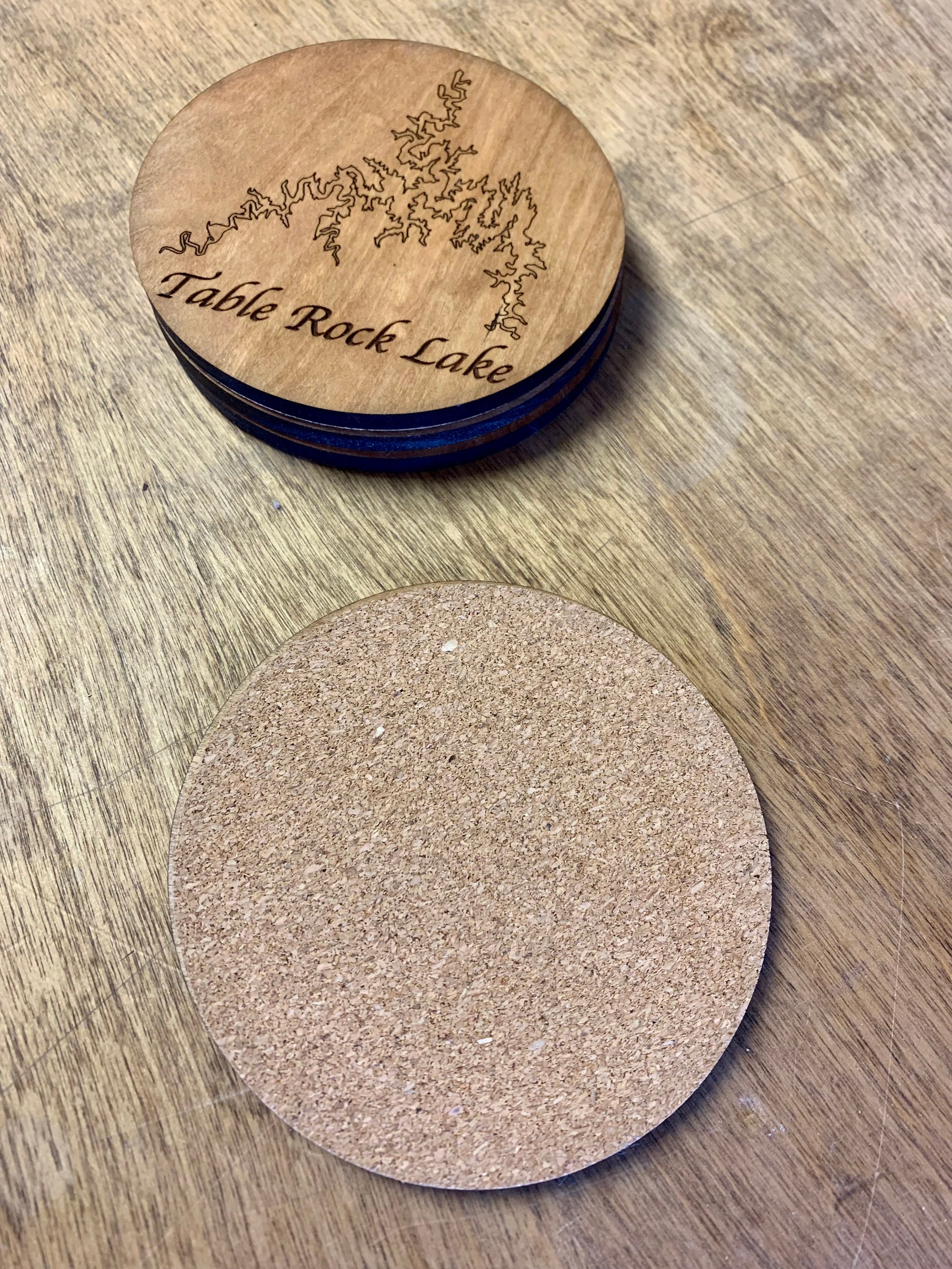 Table Rock Lake Coasters Wooden Lake Coasters Lake Drink - Etsy