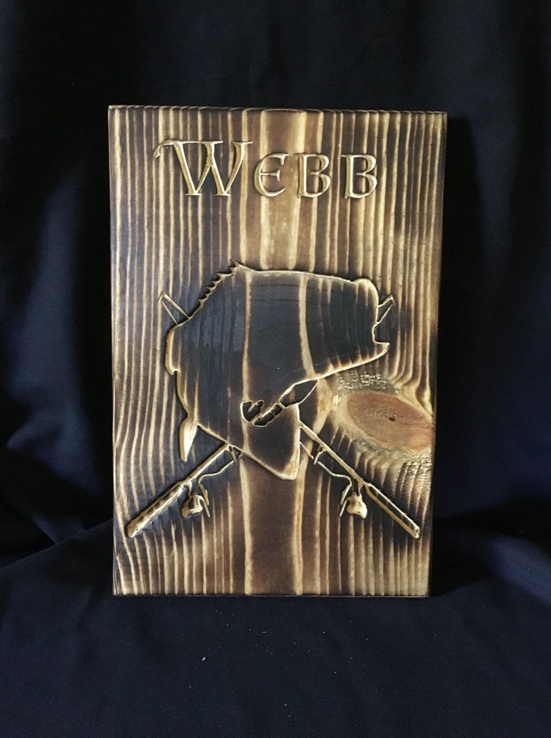 Custom Personalized Wood Engraved Deer Hunting Turkey Fishing Plaque ...
