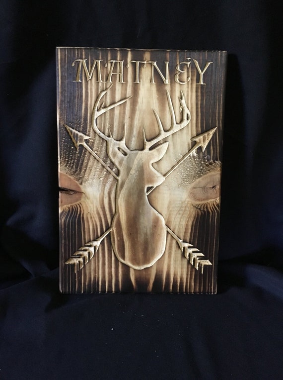 Custom Personalized Wood Engraved Deer Hunting Turkey Fishing | Etsy