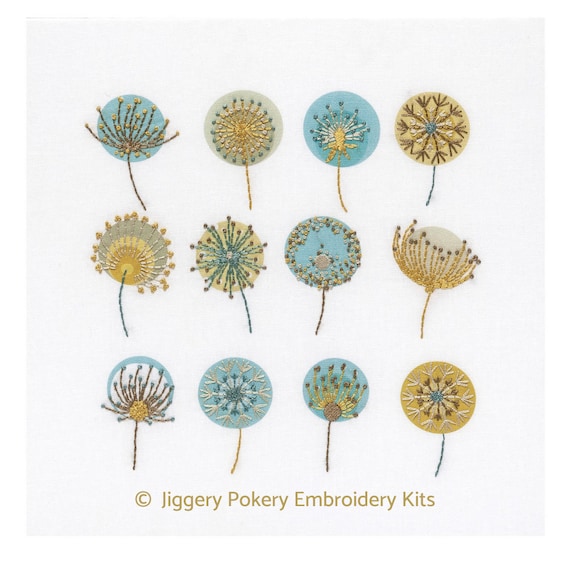 Dandelion Embroidery Kit. Scandinavian Style. Modern Hand - Etsy UK
