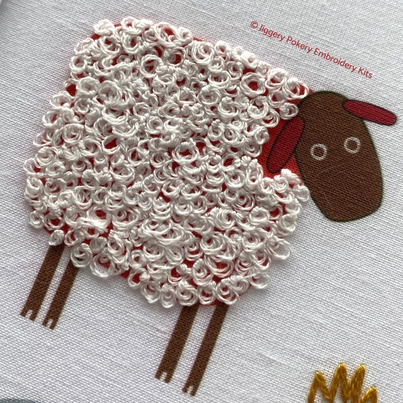 Sheep Embroidery Kit Adult Craft Kit - Etsy