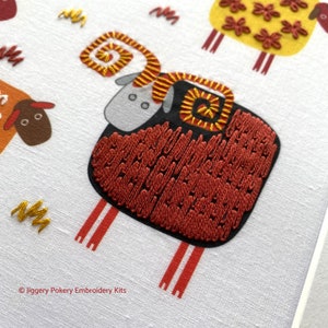 Sheep Embroidery Pattern. Sheep Design. - Etsy