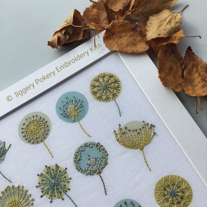 Dandelion Embroidery Kit. Scandinavian Style. Modern Hand - Etsy UK
