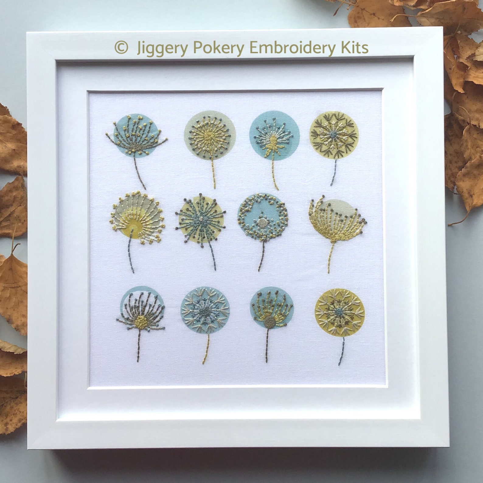 Dandelion Embroidery Kit. Scandinavian Style. Modern Hand - Etsy UK