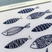 Blue Fish Embroidery Pattern. Simple Scandi Design. Easy Hand ...