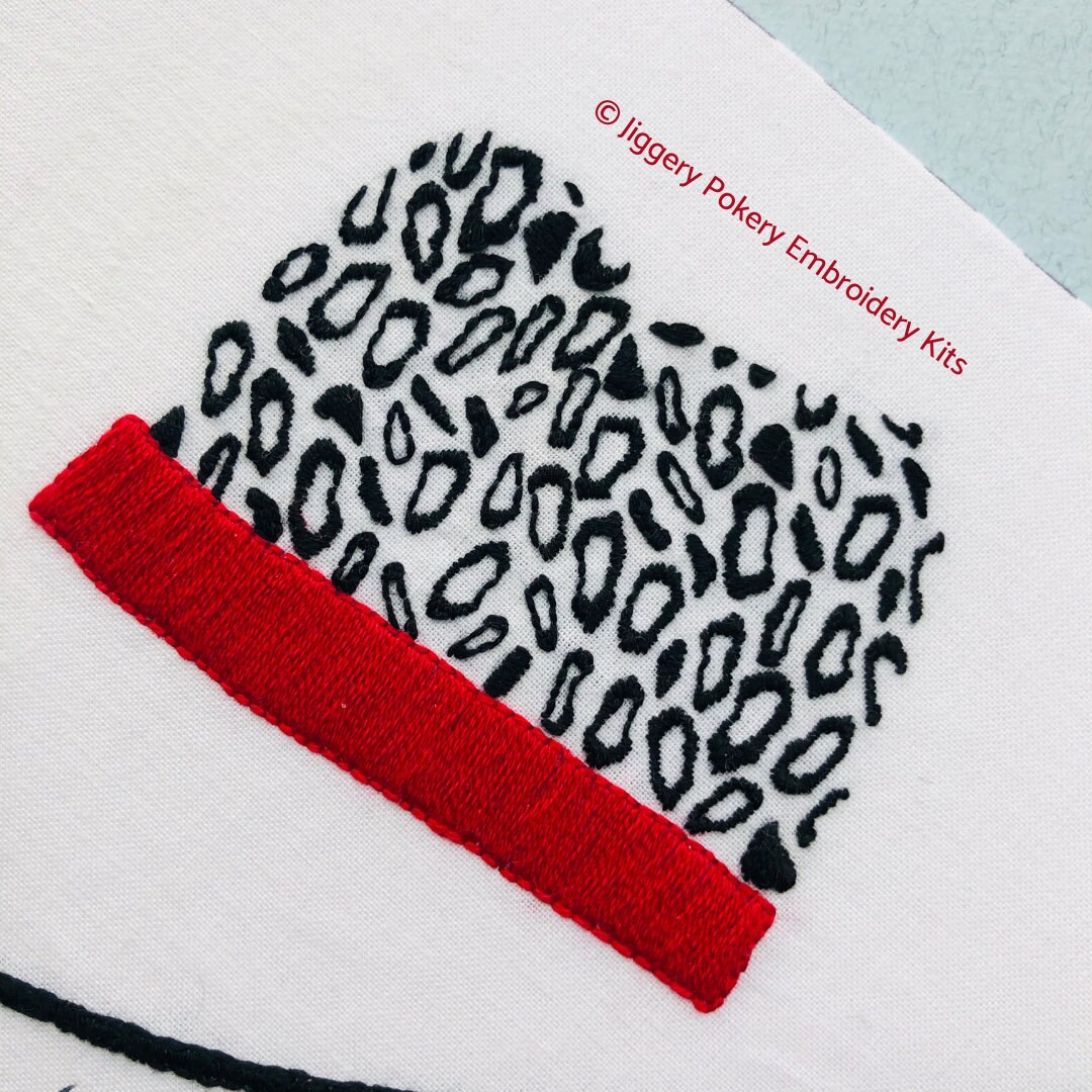 Leopard Print Embroidery Pattern. Retro 1980s Style Embroidery - Etsy