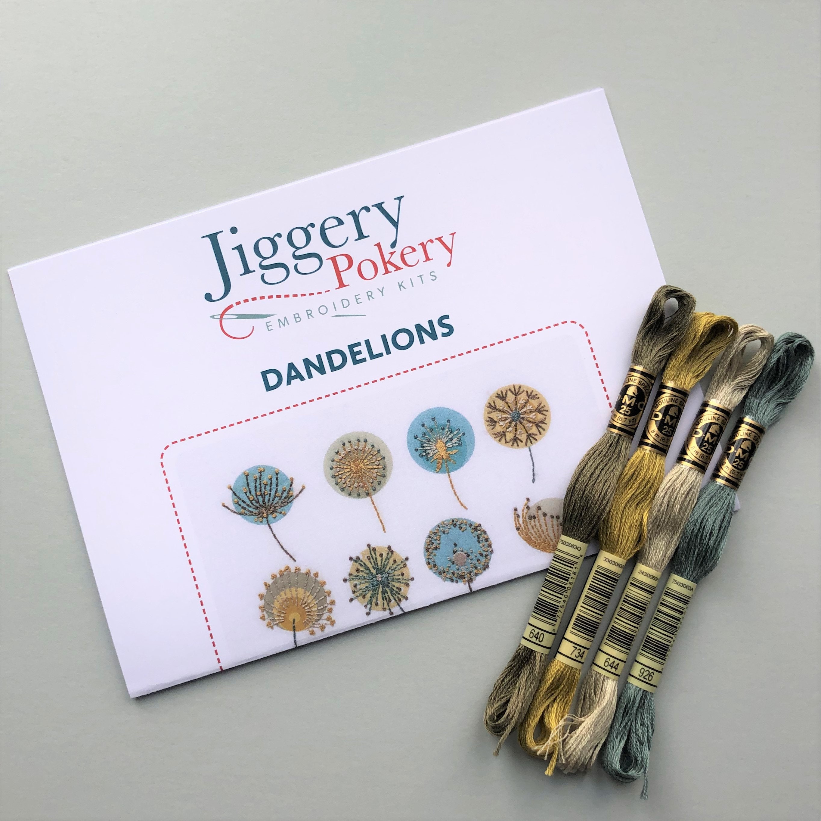 DMC threads for Jiggery Pokery embroidery patterns | Etsy
