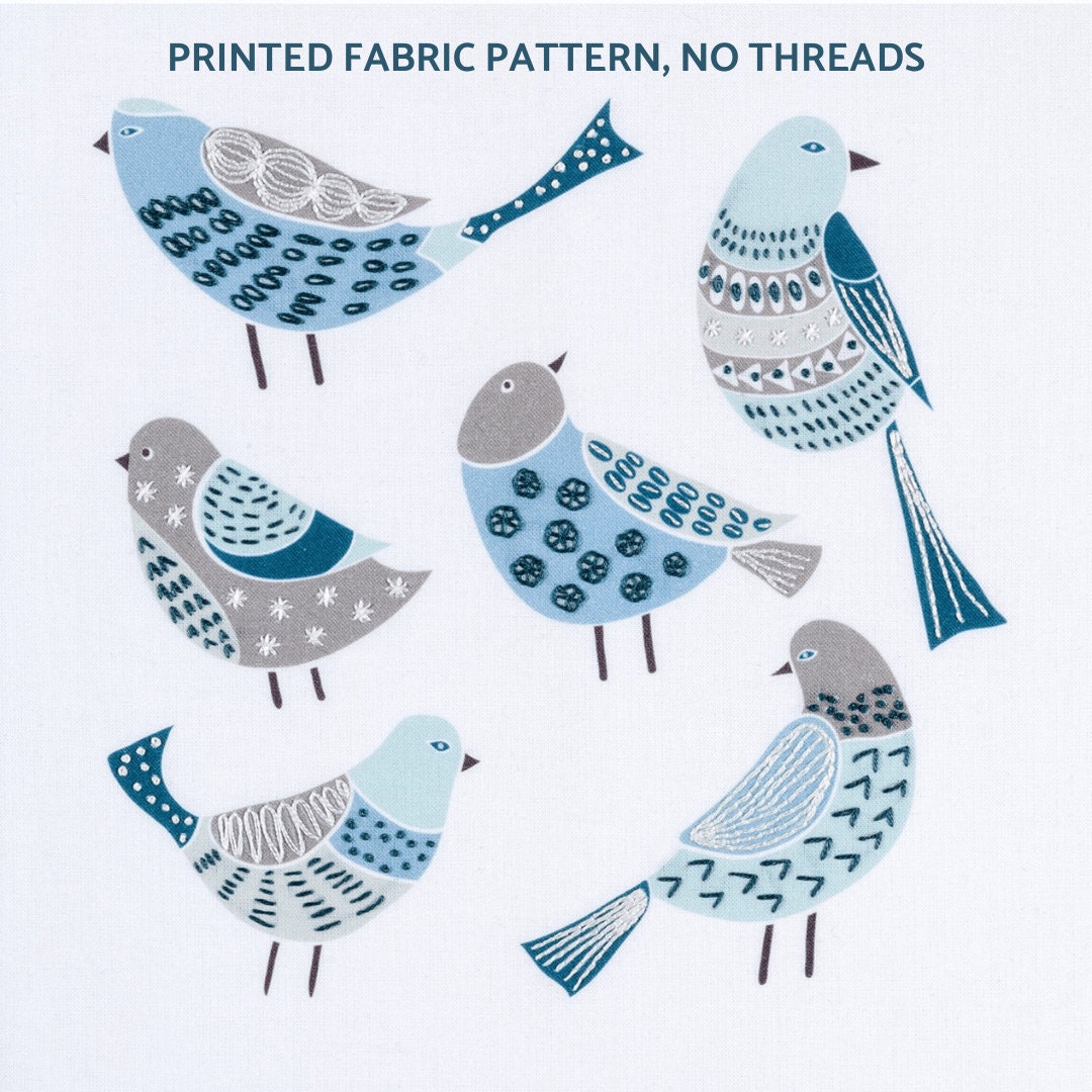 Scandinavian Birds Embroidery Pattern. Easy Hand Embroidery. Swedish ...