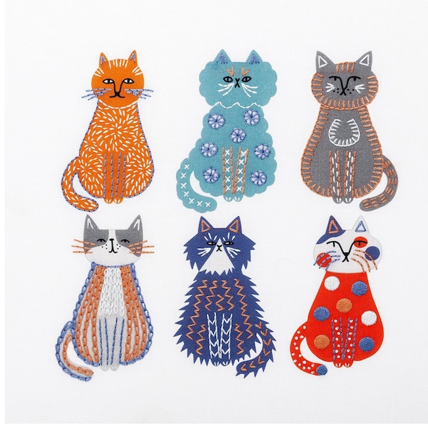 Cat Hand Embroidery - Etsy