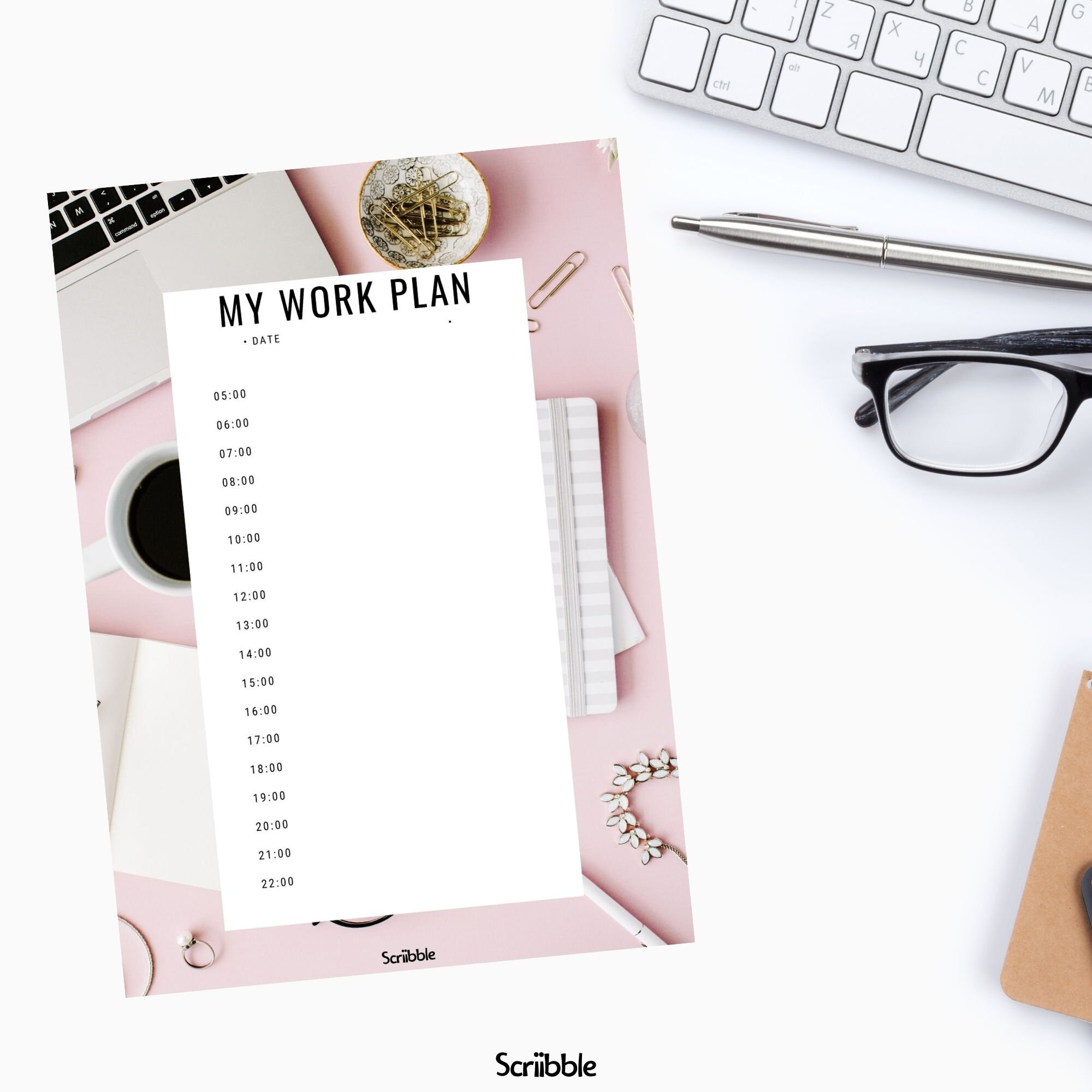 Printable Daily Work Planner PDF - Etsy