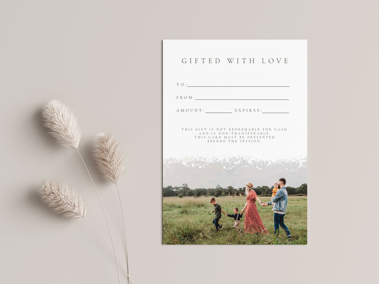 Photography Gift Card, Photographer Gift Certificate Template in ...