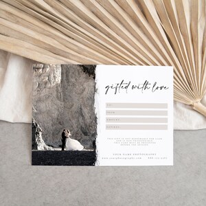 Photographer Gift Certificate Template in Photoshop, Photography Gift ...
