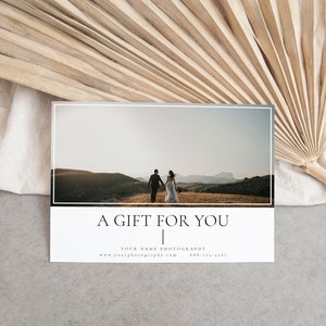 Photographer Gift Certificate Template in Photoshop, Photography Gift ...