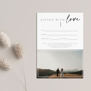 Photographer Gift Certificate Template in Photoshop, Photography Gift ...