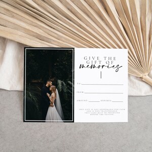 Photographer Gift Certificate Template in Photoshop, Photography Gift ...