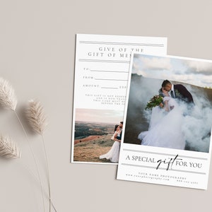 Photographer Gift Certificate Template in Photoshop, Photography Gift ...