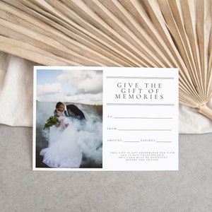 Photographer Gift Certificate Template in Photoshop, Photography Gift ...