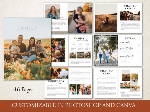 Family Marketing Magazine Canva and Photoshop Template | Etsy