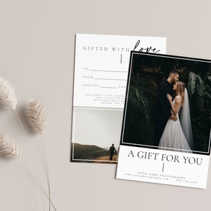 Photographer Gift Certificate Template in Photoshop, Photography Gift ...