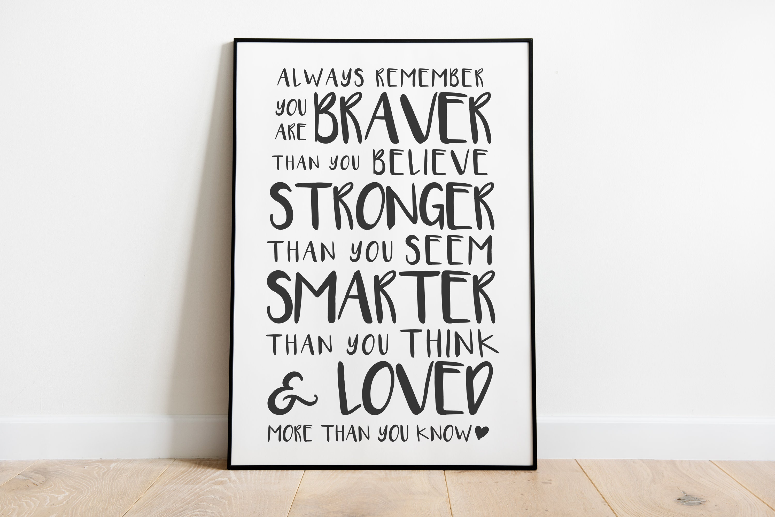 You Are Braver Than You Believe, Winnie the Pooh Quote, Nursery Decor ...