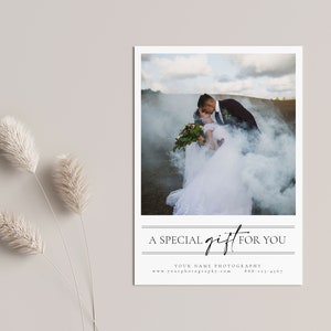 Photographer Gift Certificate Template in Photoshop, Photography Gift ...