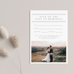 Photographer Gift Certificate Template in Photoshop, Photography Gift ...