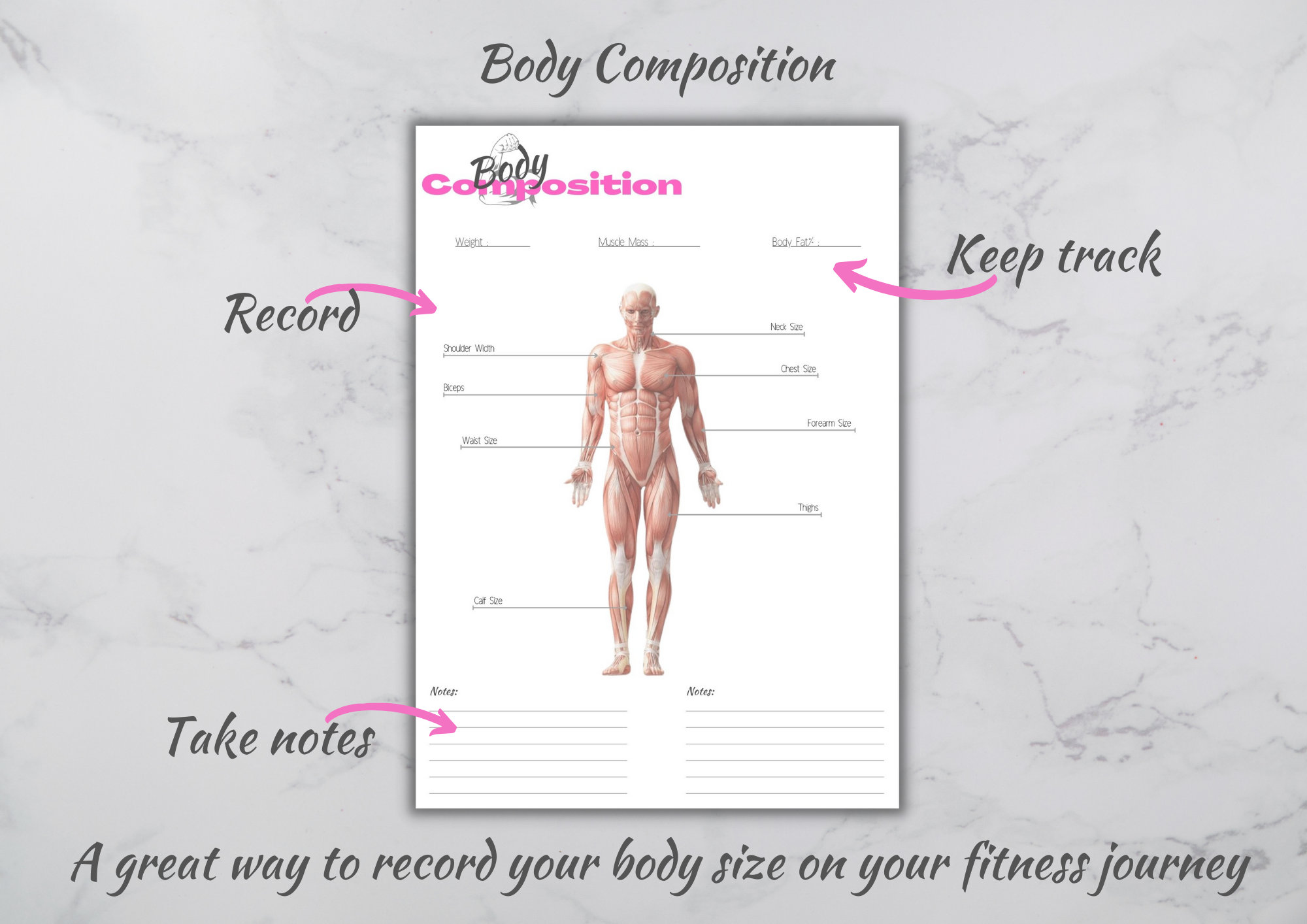 Printable Weight Training Log | Workout Tracker | Training Journal ...