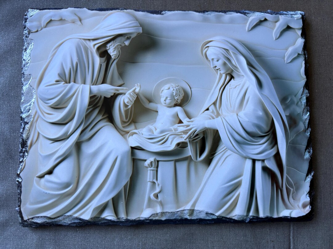 3D Nativity Scene Slate: Sublimated Holiday Decor Gift - Etsy