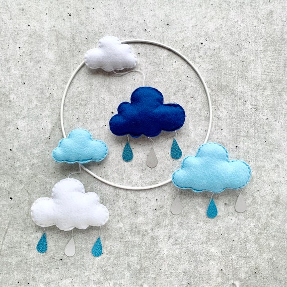 Baby Mobile Clouds Mobile Wall Hanging Mobile for Boy | Etsy